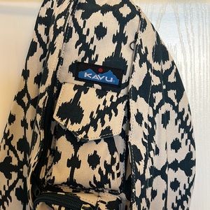 Kavu | Bags | New Kavu Rope Bag Retired Print Blue Blot Backpack | Poshmark